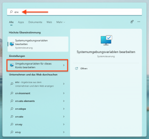 Umgebungsvariablen in Windows 11 bearbeiten – Bodos Blog