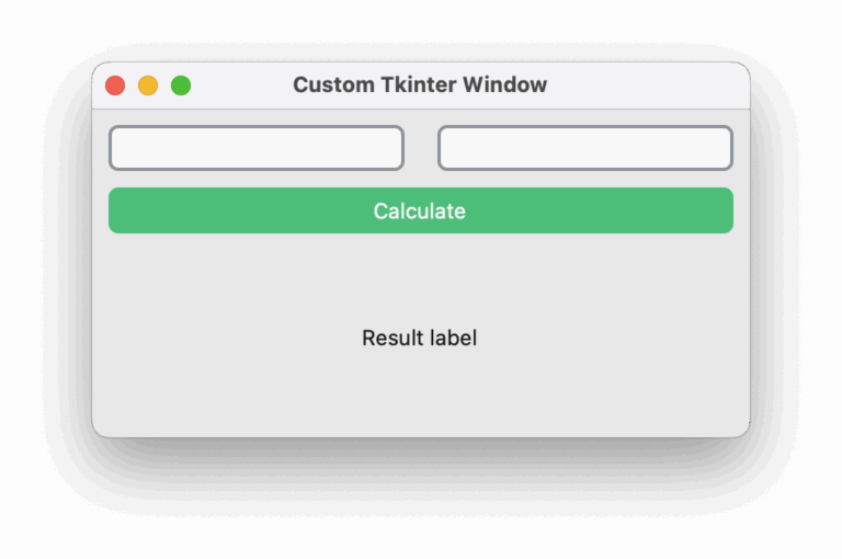 CustomTkinter anstelle von Tkinter verwenden – Bodos Blog