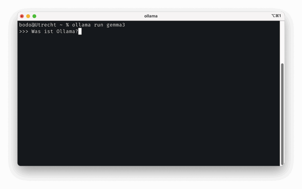 Large Language Models mit Ollama lokal auf dem Mac nutzen – Bodos Blog